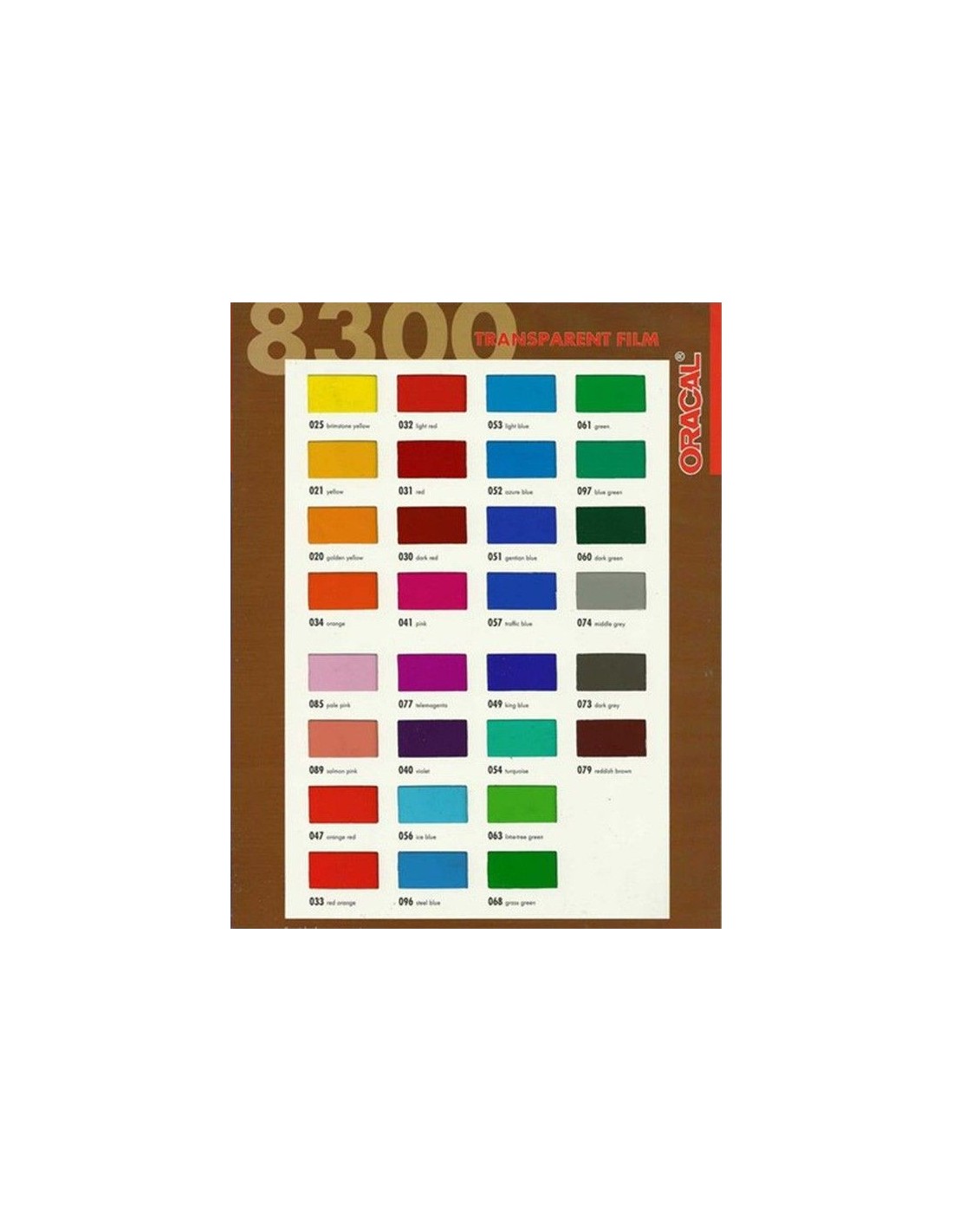 Oracal 8300 Transparent Cal, transparente | Resopal